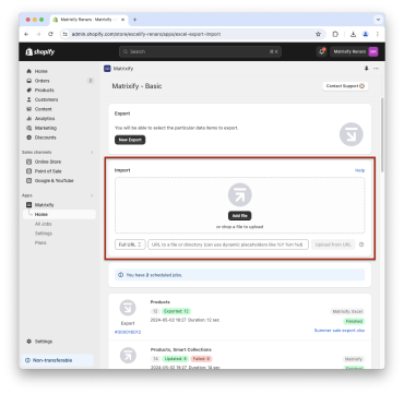 Import data to Shopify with Matrixify - Matrixify App