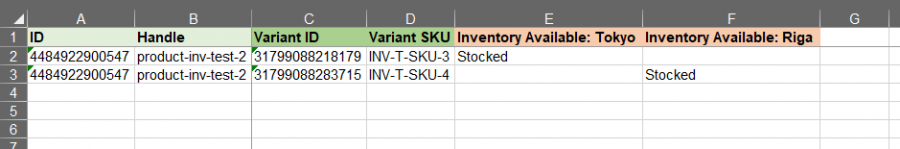 Update Shopify Multi-Location inventory in bulk - Matrixify App
