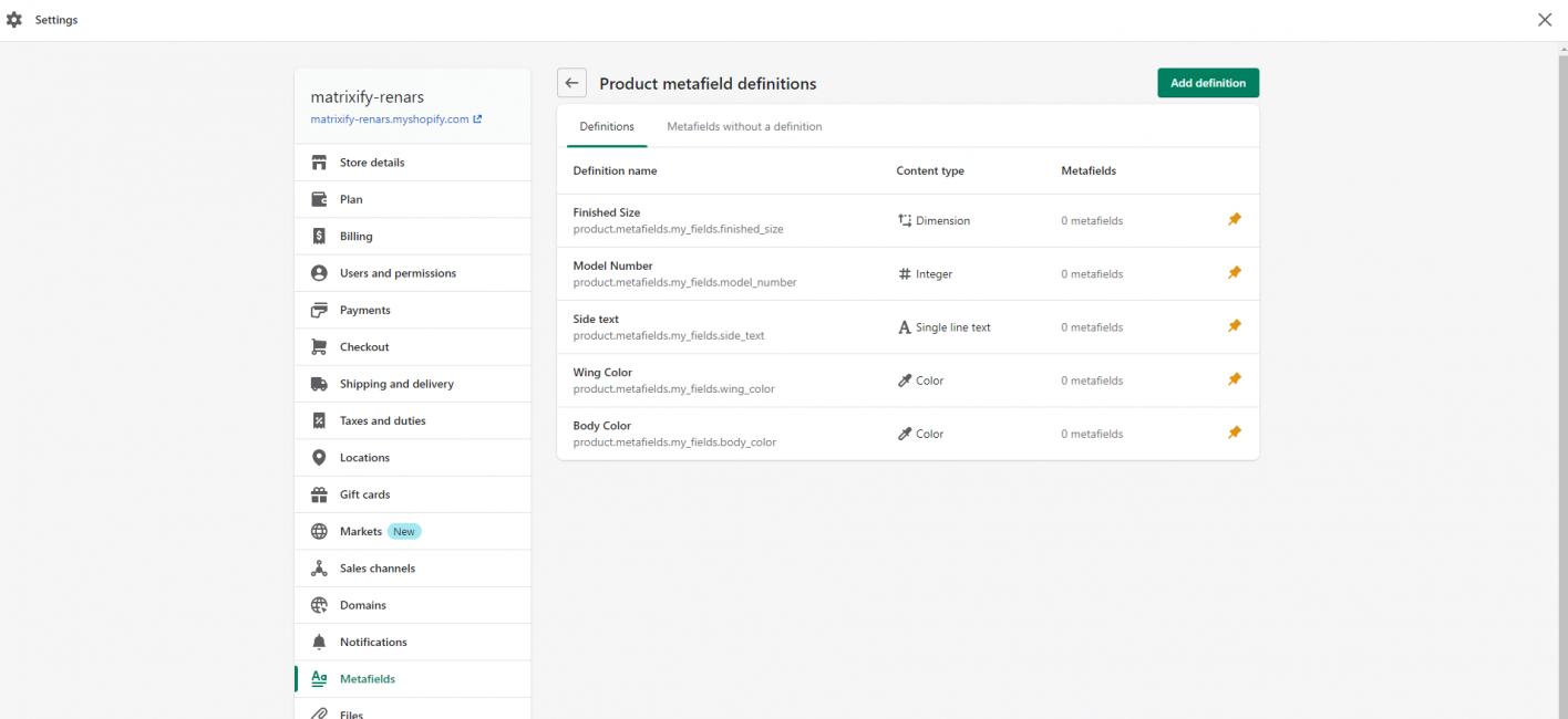 How To Manage Shopify Metafields Matrixify App