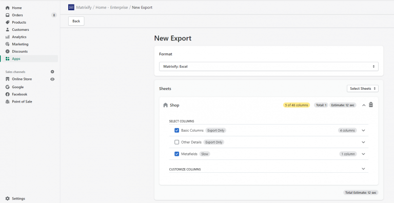 Import, Export and Update Shopify Shop Metafields in bulk