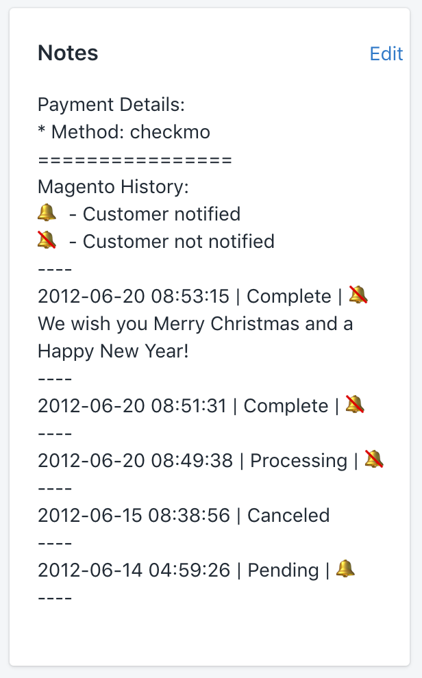 Migrate Order history comments from Magento to Shopify - Matrixify App