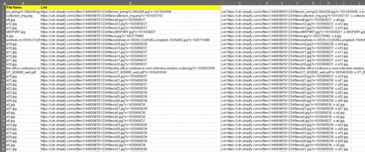 List Of Matrixify Commands Across Template Sheets – ZYEL