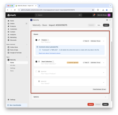 Import data to Shopify with Matrixify - Matrixify App