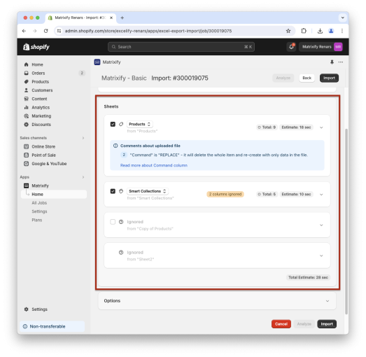 Import Data To Shopify With Matrixify Matrixify App