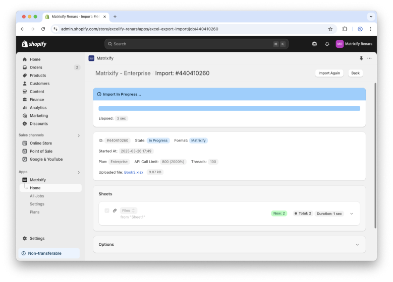 Bulk Import Shopify Content Files from URL links - Matrixify App
