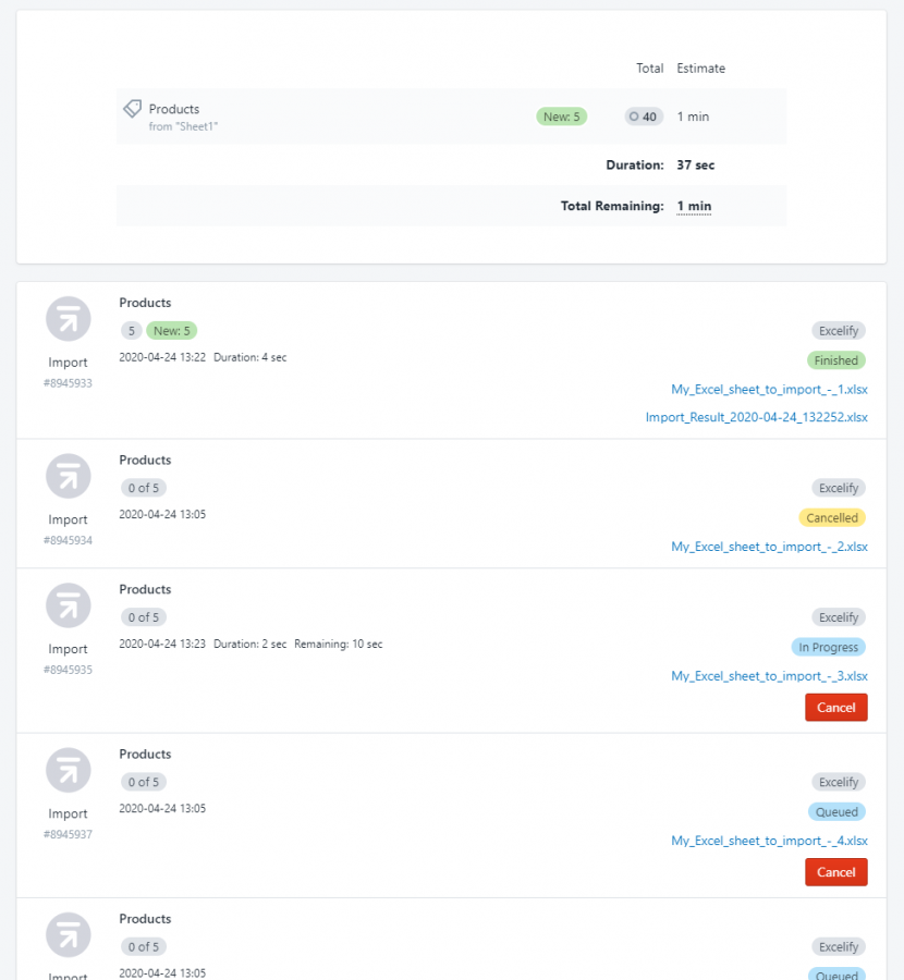 Batch import multiple files from FTP/SFTP directory to Shopify