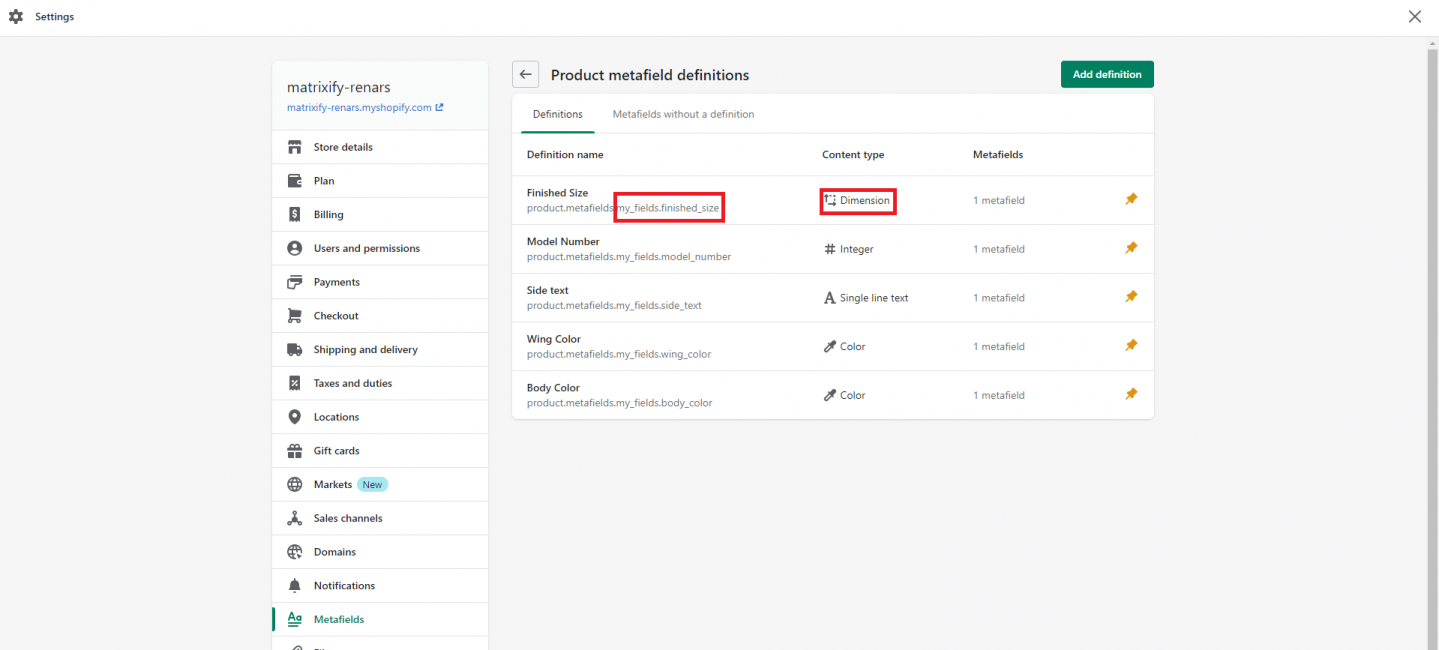 How to manage Shopify Metafields? - Matrixify App