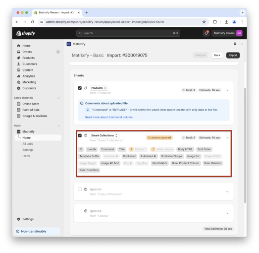Import data to Shopify with Matrixify - Matrixify App