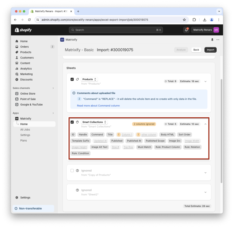Import data to Shopify with Matrixify - Matrixify App