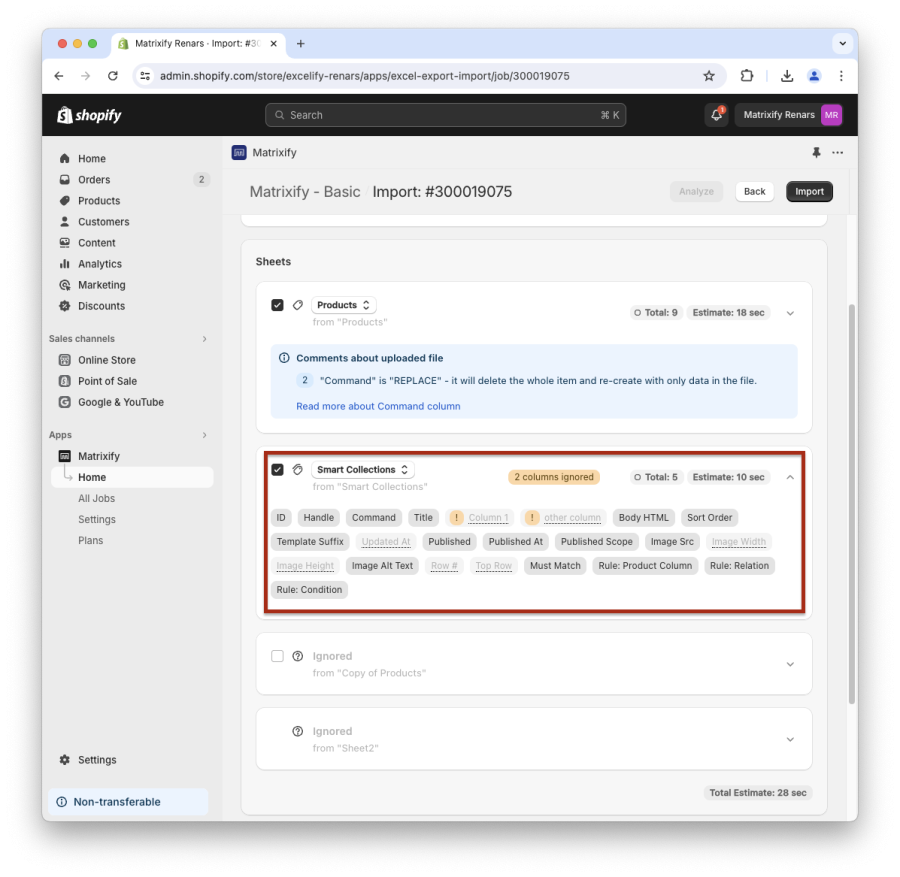 Import data to Shopify with Matrixify - Matrixify App