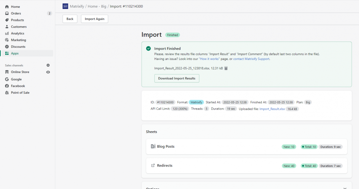Migrate Blog Posts and Pages from WordPress to Shopify - Matrixify App