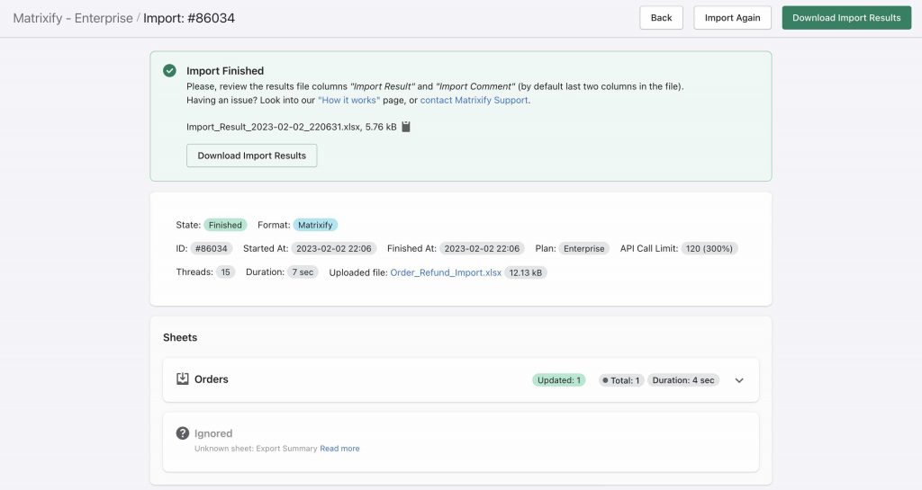 How to Refund Shopify Orders in Bulk with Matrixify