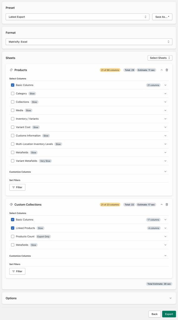 How to add products to Shopify custom collections - Matrixify App