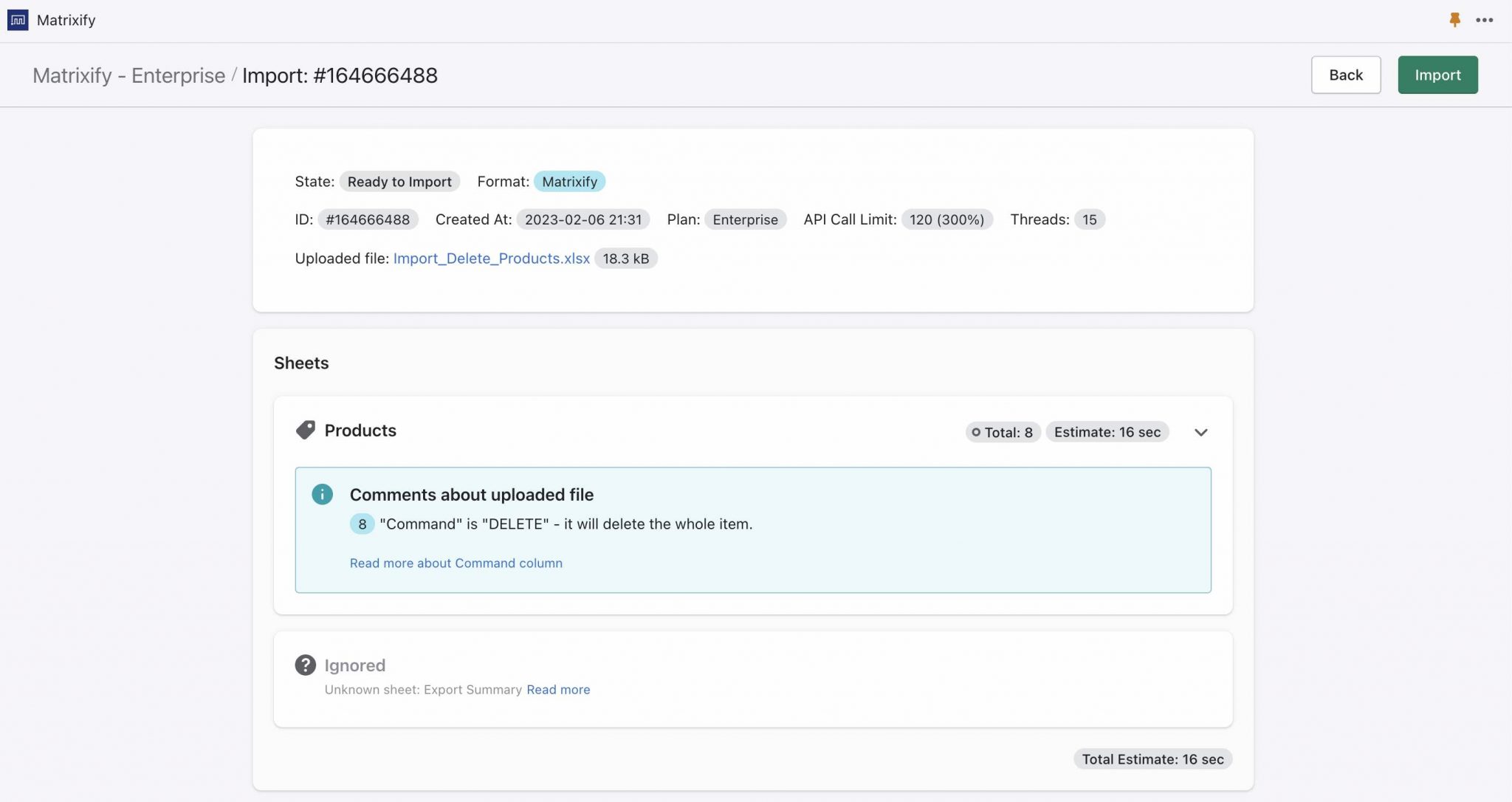 Bulk Delete All Products From Shopify With Matrixify App