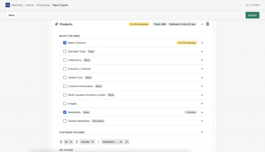 How To Manage Shopify Metafields Matrixify App
