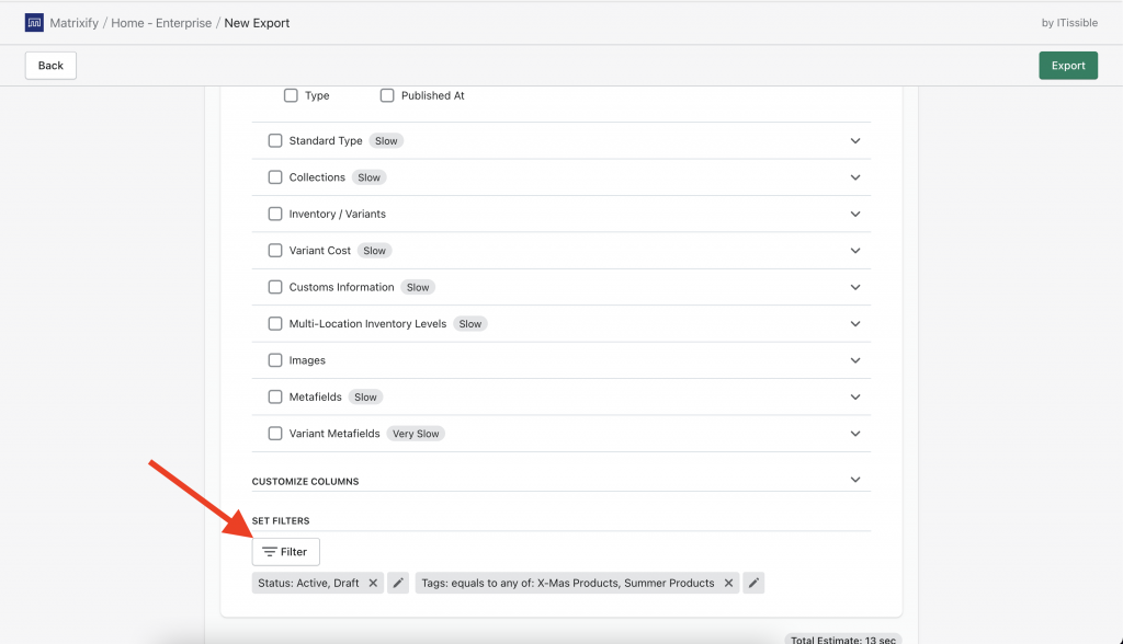 How to bulk update Shopify Product Status - Matrixify App