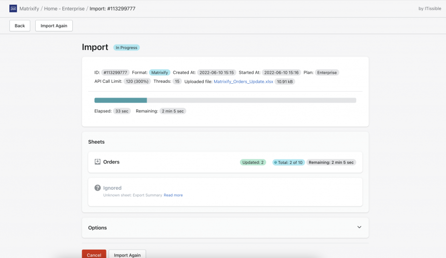 Bulk add Line Items to Shopify Orders - Matrixify App