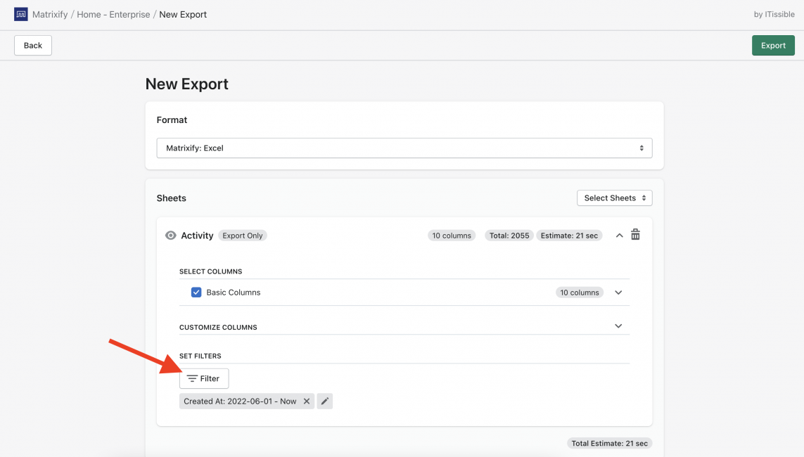Export Shopify Admin Activity log to an Excel or CSV file