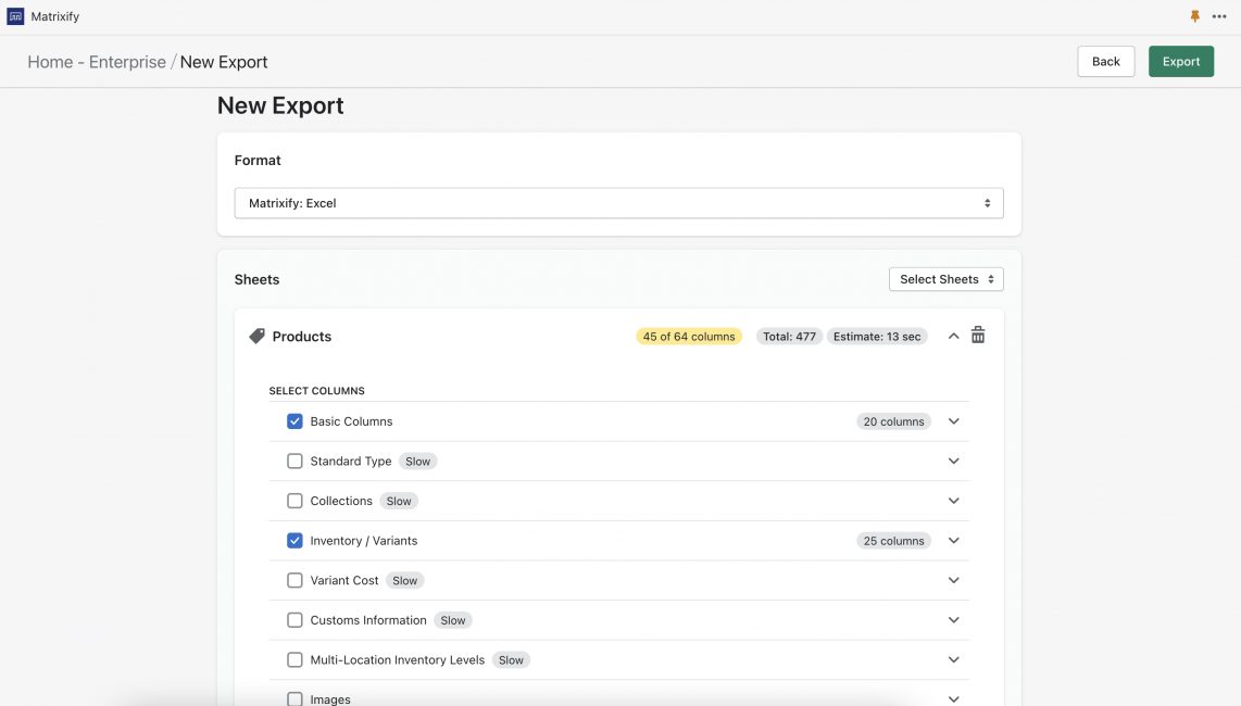 Bulk Update & Change Shopify Prices with Matrixify app