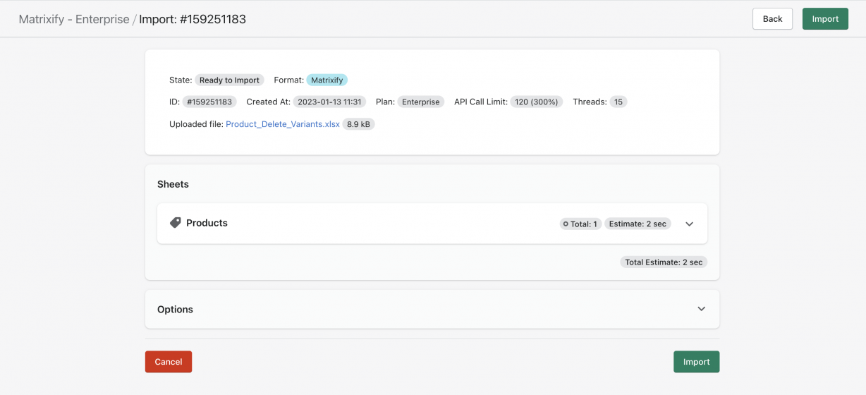 How To Bulk Delete Product Variants in Shopify - Matrixify App
