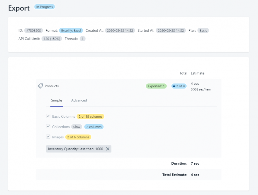 How to bulk export products from Shopify with Matrixify